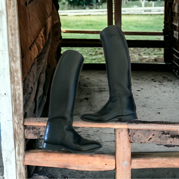 Konigs | Shoes | Konigs Equestrian Black Leather Ladies Custom Dressage ...